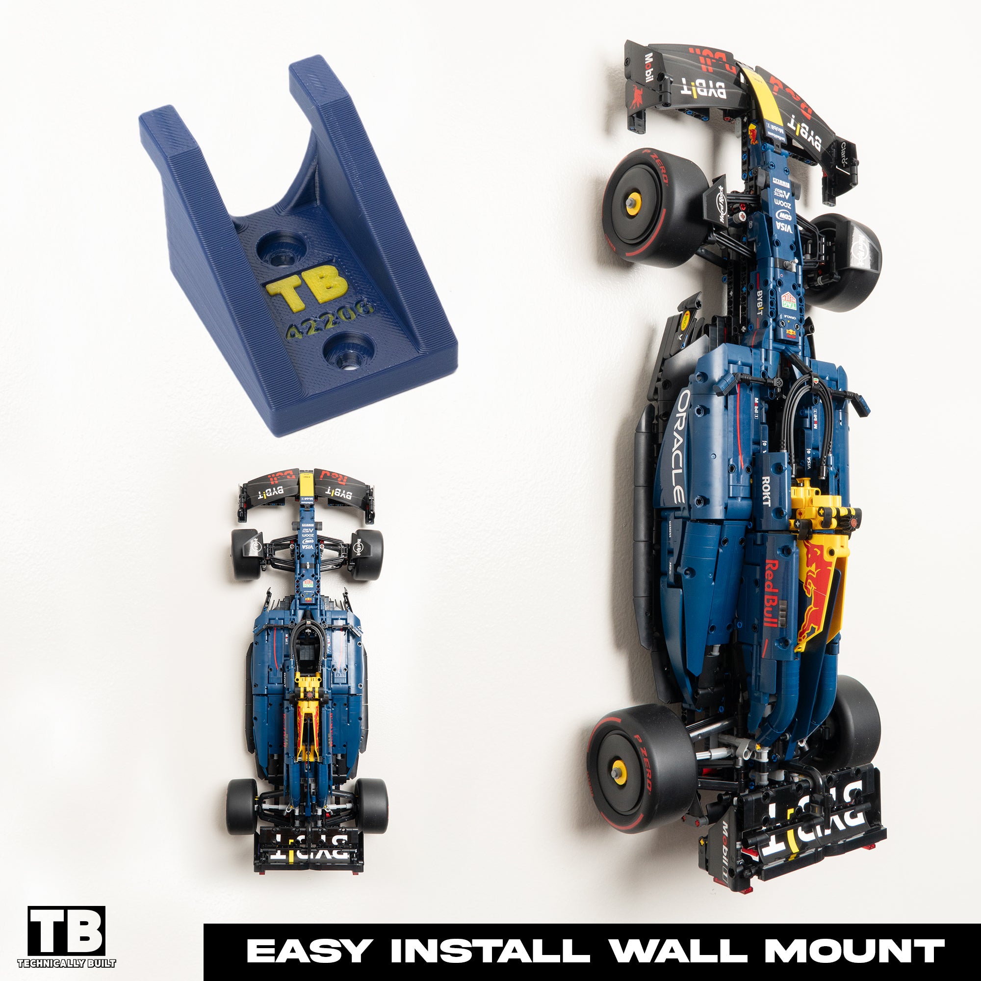 Vertical Wall Mount for LEGO Oracle Red Bull Racing RB20 F1 Car - 4220 ...