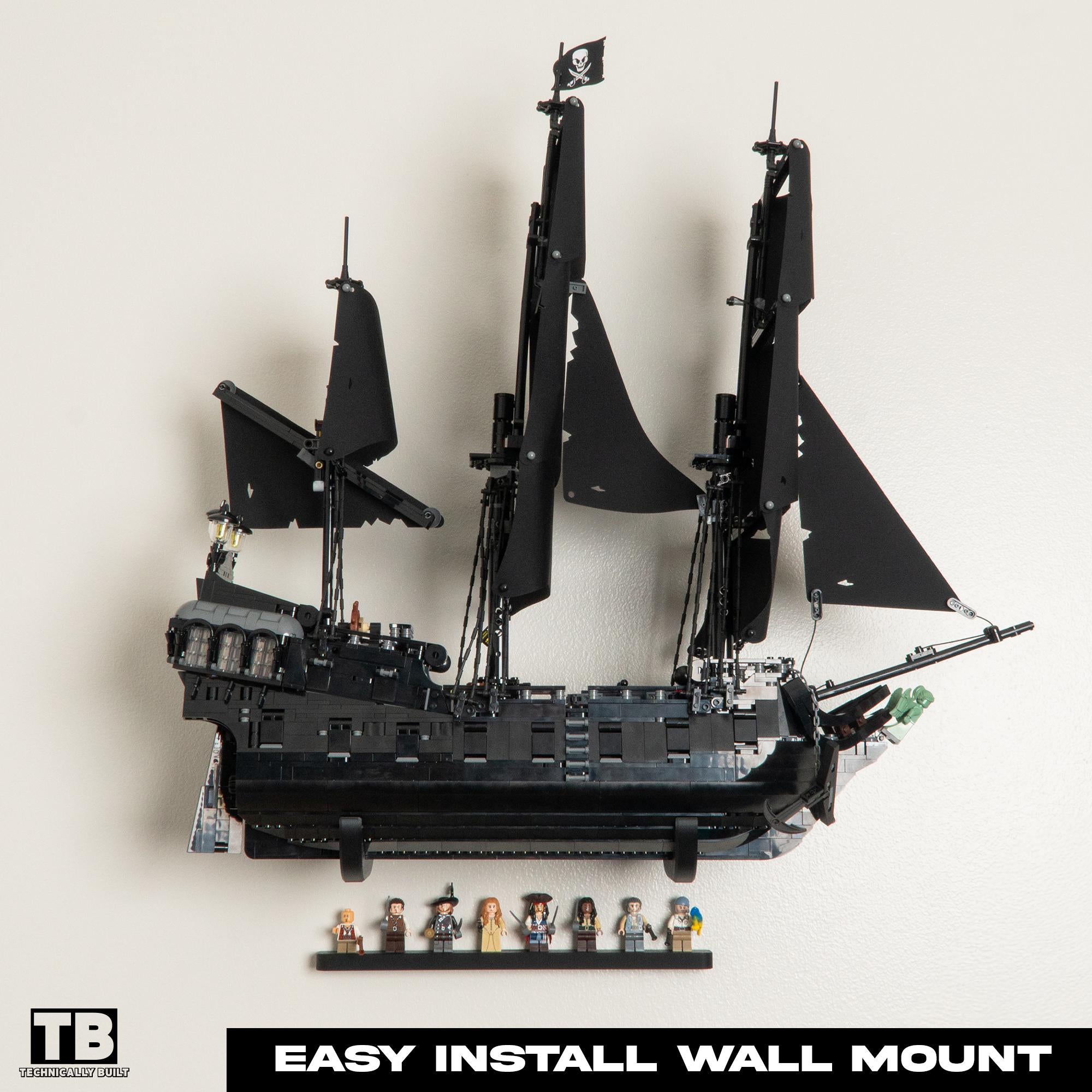 Wall Mount for LEGO Icons Captain Jack Sparrow's Pirate Ship (10365 ...